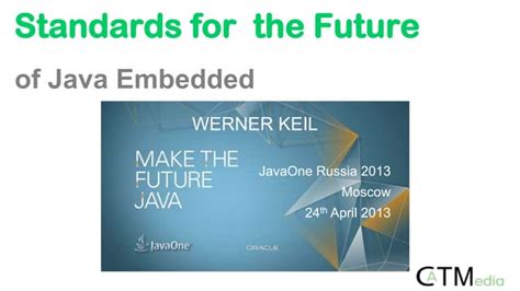 Standards For The Future Of Java Embedded 169 Ppt