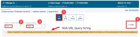 Tutorial How To Load Weather Data Into Microsoft Excel Using A Web Query Url Visual Crossing