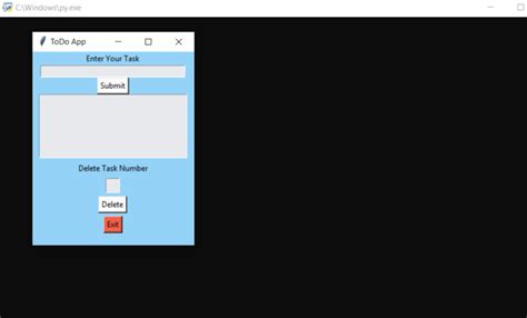 Todo App In Python With Source Code Source Code And Projects