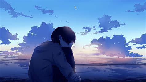 Sad Alone Anime Boy Wallpaper 4k For Pc