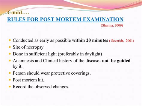 Enhancing The Efficiency Of Post Mortem Diagnosis By Improving The Post