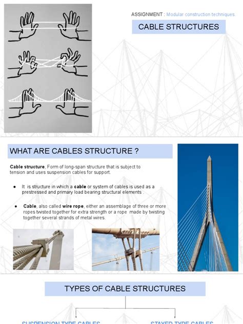 Cable Structures Pdf Structural Engineering Building Engineering