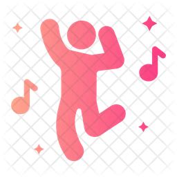 Dancing Icon Download In Gradient Style