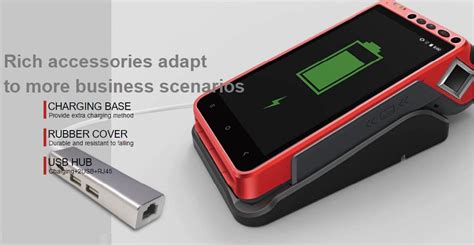 Msr IC NFC Qr Code Handheld Android POS Terminal With Biometric Fingerprint China POS Machine