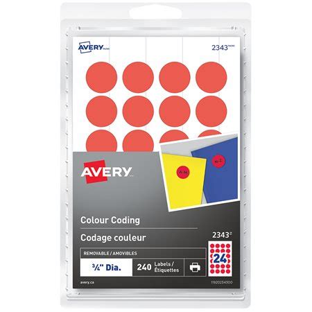 Self Adhesive Colour Coding Labels