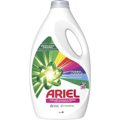 Течен перилен препарат Ariel Color Clean And Fresh 50 пранета 2 5 л Emag Bg