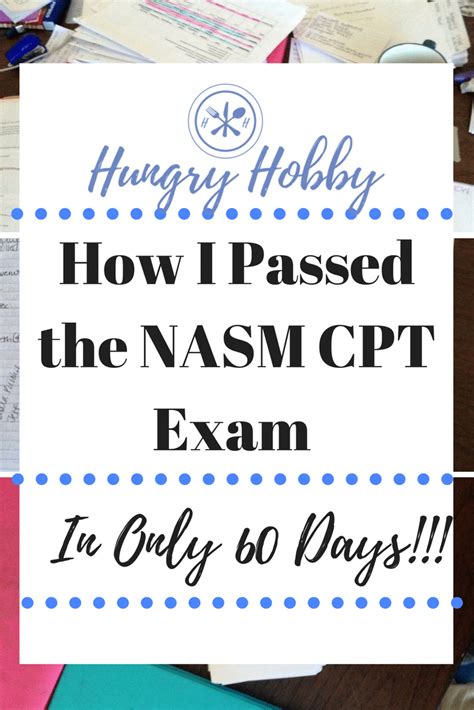 I Passed NASM CPT Study Tips Hungry Hobby