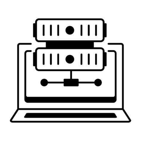 Premium Vector Data Hosting Line Icon