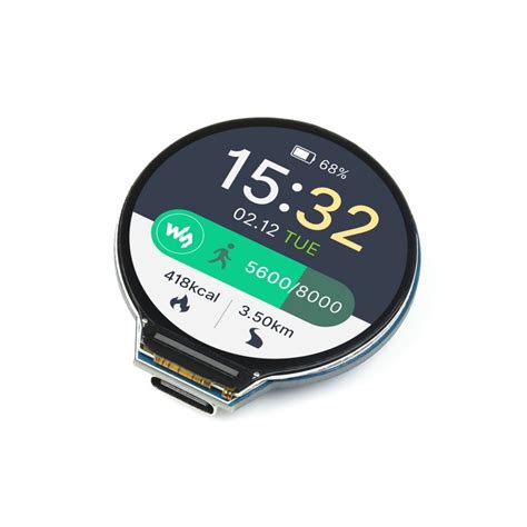 Rp2040 Lcd 1 28 Module With Round Ips 1 28 Lcd Display And Rp2040