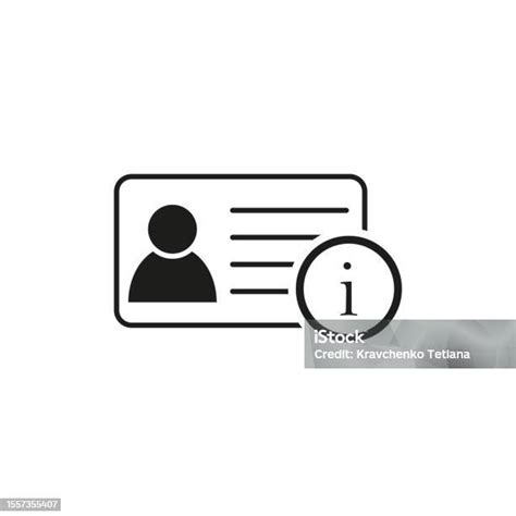 개인 정보 아이콘입니다 액세스 데이터 사람 정보 아이콘입니다 직원 Id 아이콘입니다 사용자 계정 아이콘입니다 스톡 이미지 개성 개념에 대한 스톡 벡터 아트 및 기타 이미지