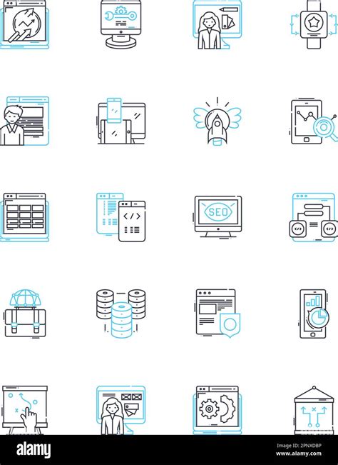 Consumer Targeting Linear Icons Set Demographics Psychographics Behavior Market Research