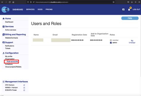 Users And Roles — Wekeo 001 Documentation