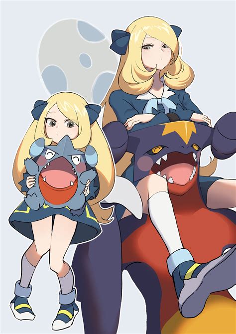 Cynthia Garchomp And Gible Pokemon And More Drawn By Mijukuma Danbooru