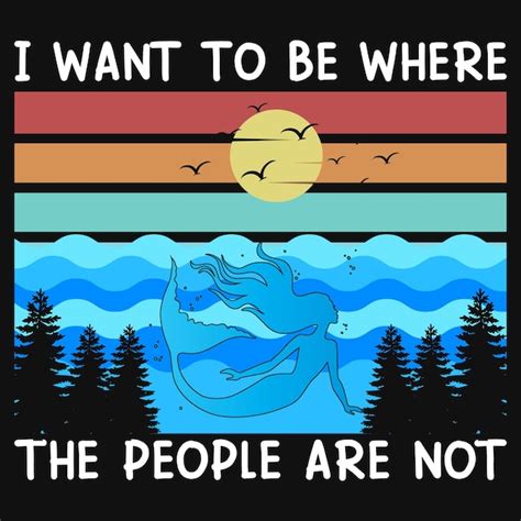 인어 티셔츠 디자인 프리미엄 벡터