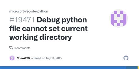 Debug Python File Cannot Set Current Working Directory · Issue 19471 · Microsoftvscode Python