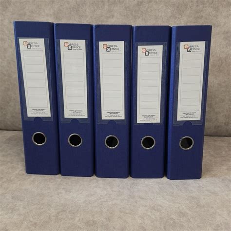 Папка реєстратор 5шт сегрегатор офісна а4 7см сині папки в офіс а4 70мм для документів — ціна