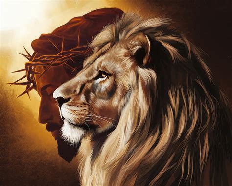 Jesus Christ With Lion