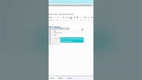 Excel Tips And Tricks How To Create Progress Bar With Sparkline Function And Checkbox In Sheet