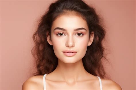 Premium Ai Image Beauty Portrait Of A Young Spanish Girl With