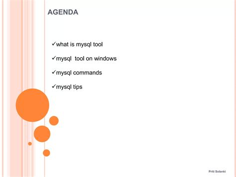 Beginner Guide To Mysql Command Line Ppt