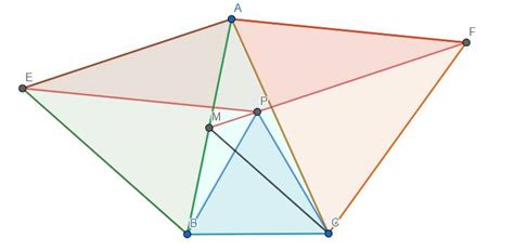Dựng Bên Ngoài Tam Giác Abc 3 Tam Giác đều Abd Ace Bcf Chứng Minh