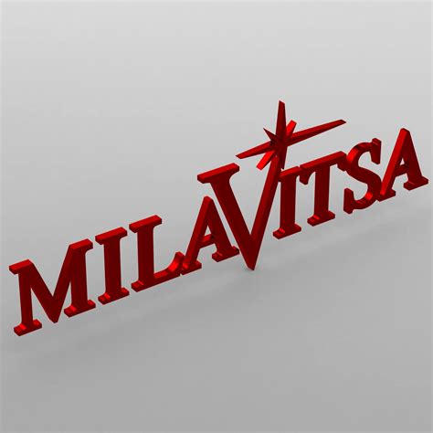 Milavitsa Logo 3d Model By 3dlogoman