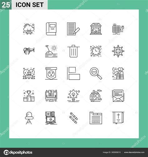 Group Lines Signs Symbols Solar Flame Communication Fire Place Receive