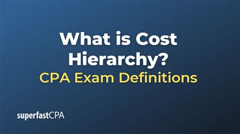 What Is Cost Hierarchy Superfastcpa Cpa Review