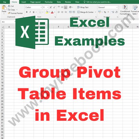 Excel Example Group Pivot Table Items In Excel Myritebook Learn