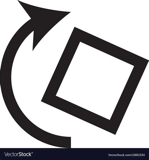 Rotate Screen Option Icon Royalty Free Vector Image