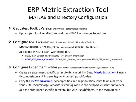 ppt nemo erp analysis toolkit erp metric extraction powerpoint