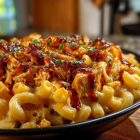 Honey Bbq Chicken With Creamy Mac And Cheese Cookrisp