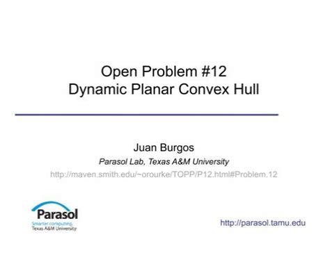 Dynamic Planar Convex Hull Texas Aandm University