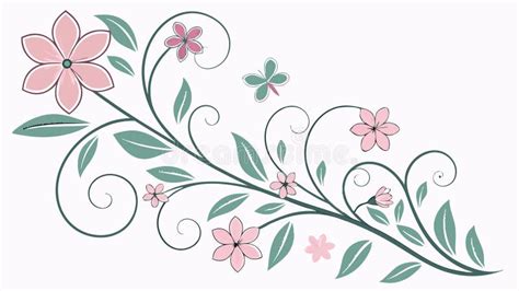 Elegant Floral Corner Design Decorative Botanical Element And Nature Accent Vector Design