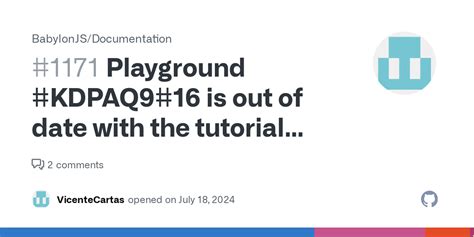 Playground Kdpaq916 Is Out Of Date With The Tutorial Text · Issue