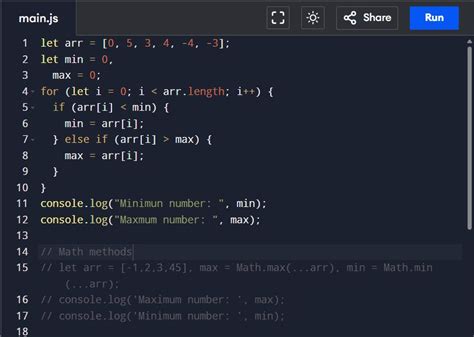 Finding Max And Min In Javascript Math Methods Vs Loop Rohit N