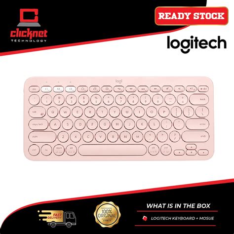 Logitech Bluetooth Multi Device Keyboard K Rose Shopee Singapore