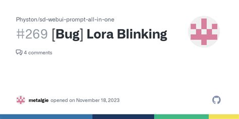 Bug Lora Blinking · Issue 269 · Phystonsd Webui Prompt All In One