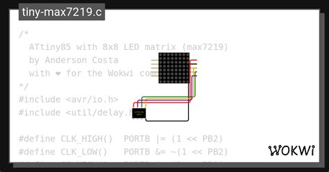 Copy Tiny Max 7219 Wokwi Esp32 Stm32 Arduino Simulator