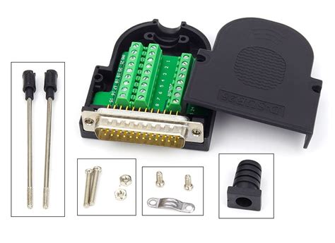 Db25 M2 Female 25pin Plug Breakout To Pcb Board Terminals Connectors