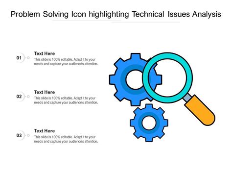 problem solving icon highlighting technical issues analysis