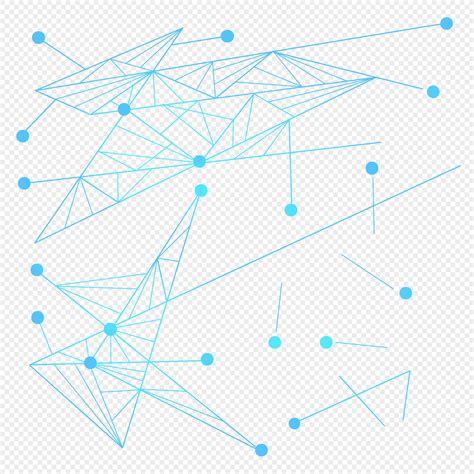 푸른 기술 녹색 기하학 패턴 Png 일러스트 무료 다운로드 Lovepik