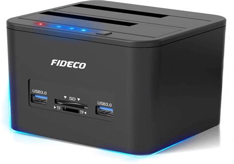 Buy FIDECO USB Dual Bay External Hard Drive Docking Station With Offline Clone Function For