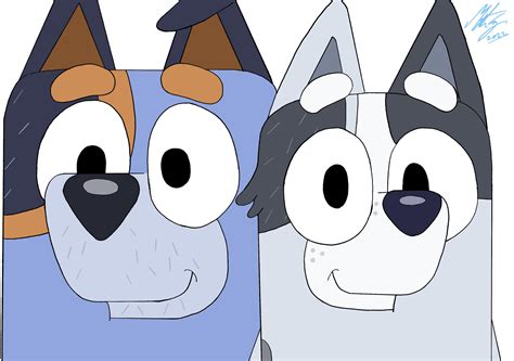 Bluey Stripe And Trixie By Morteneng21 On Deviantart
