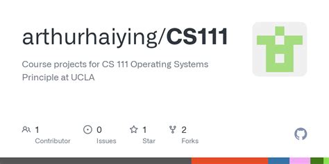 Github Arthurhaiyingcs111 Course Projects For Cs 111 Operating