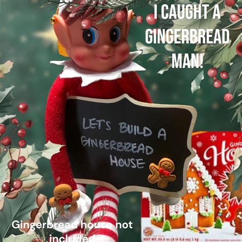 Elf Visit Elf Prop Elf Sized Gingerbread Man Miniature Elf Cookies
