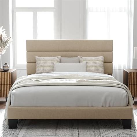 I Tested The Comfort And Style Of An Upholstered Queen Platform Bed