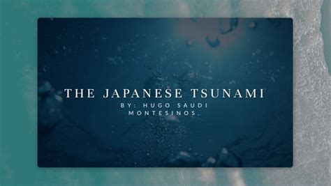 Tsunami Presentation