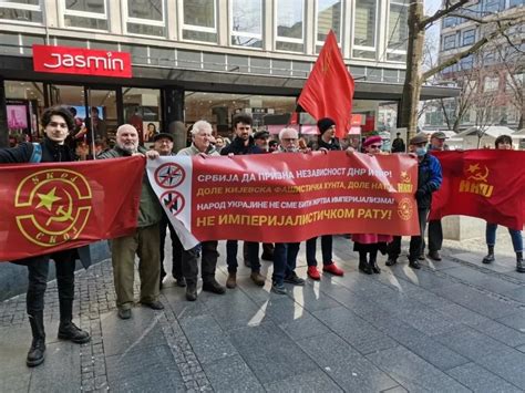 Комунисти одржали протест у Београду Траже да Србија призна Доњецк и Луганск као независне