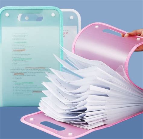 A4 Expanding File Folder Organizer Portable Documents Organizers File Organizer Folder Envelope
